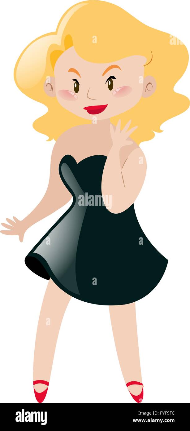 Pretty adult lady in Stock Vector Images - Alamy