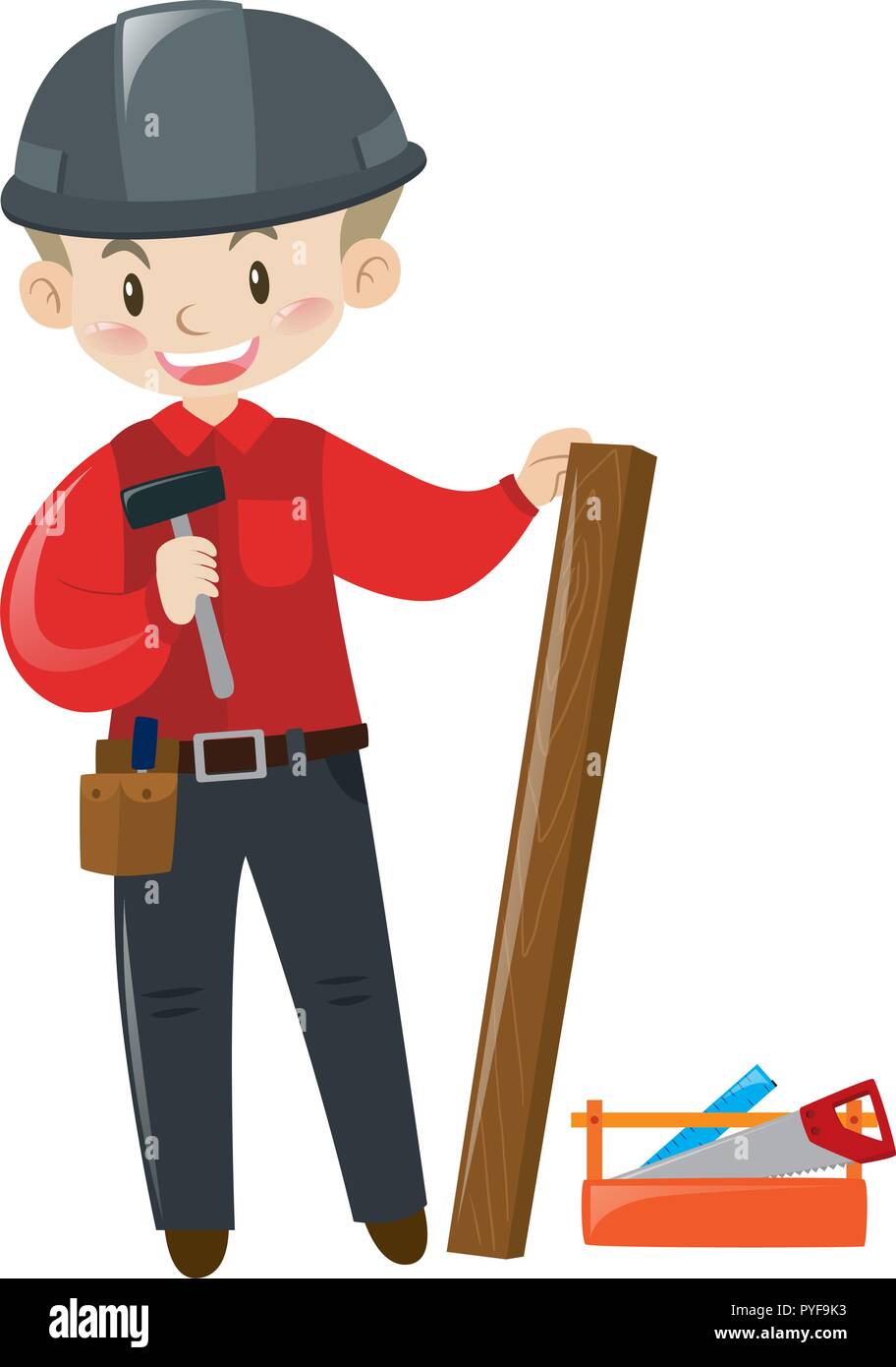 Carpenter work image Stock Vector Images - Alamy