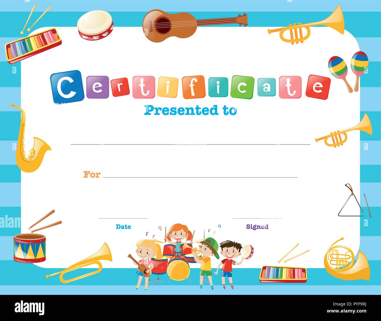 Music Certificate Templates