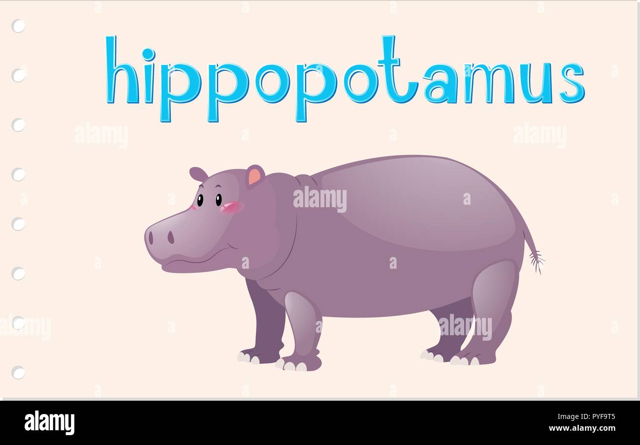 Hippopotamus word hi-res stock photography and images - Alamy