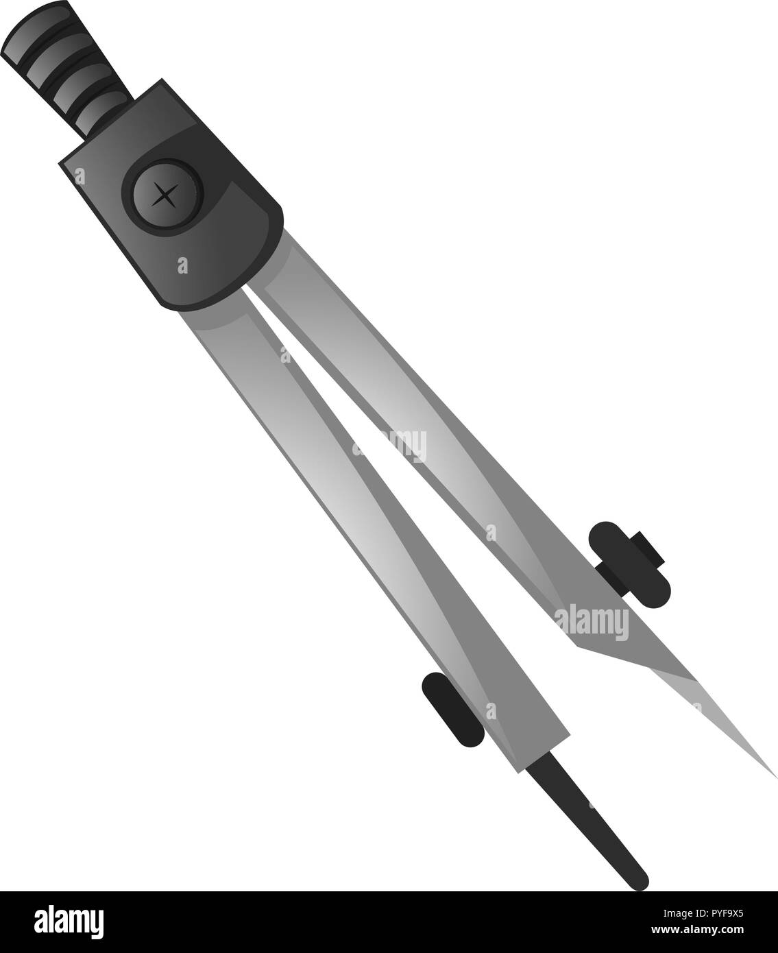 Compass tool on white background illustration Stock Vector Image & Art ...