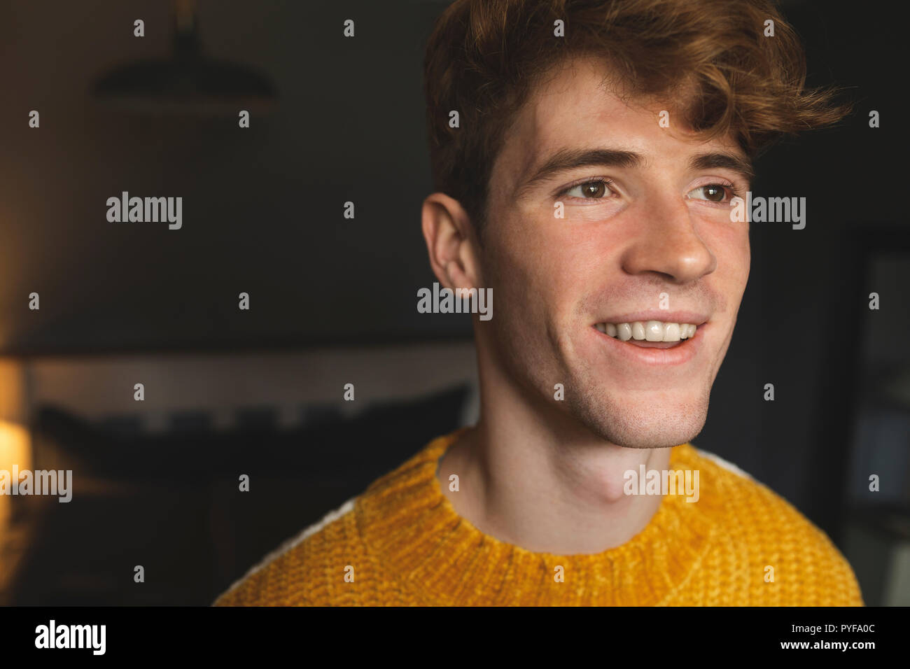 Man standing up at home hi-res stock photography and images - Alamy