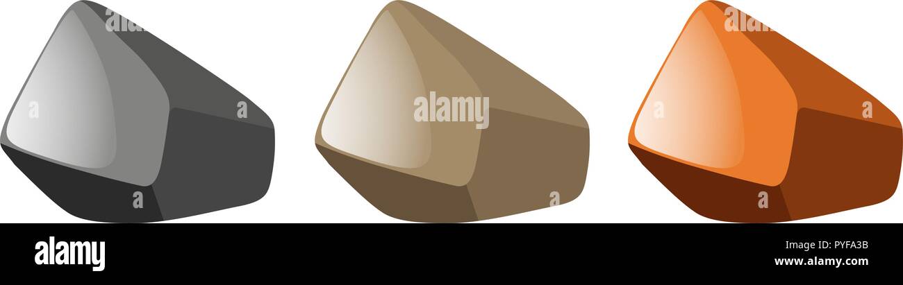 Rocks on white background illustration Stock Vector Image & Art - Alamy