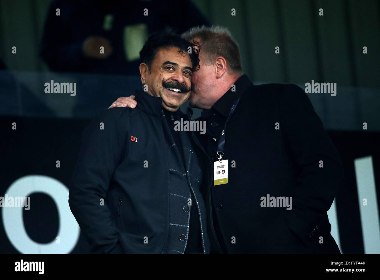Fulham Owner Shahid Khan during the Premier League match at Craven ...