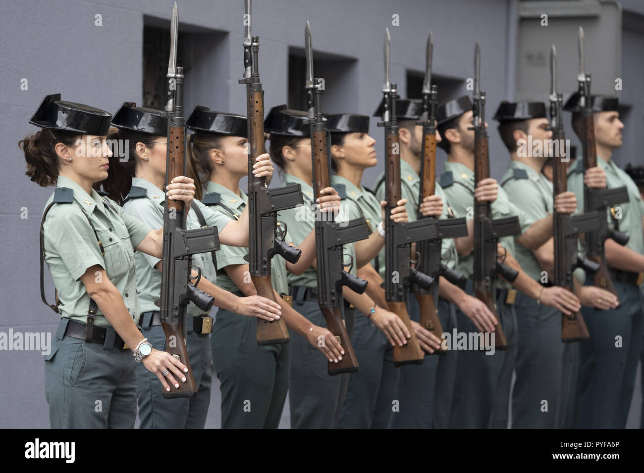 Spanish Civil Guard's during the commemorative events held on the ...