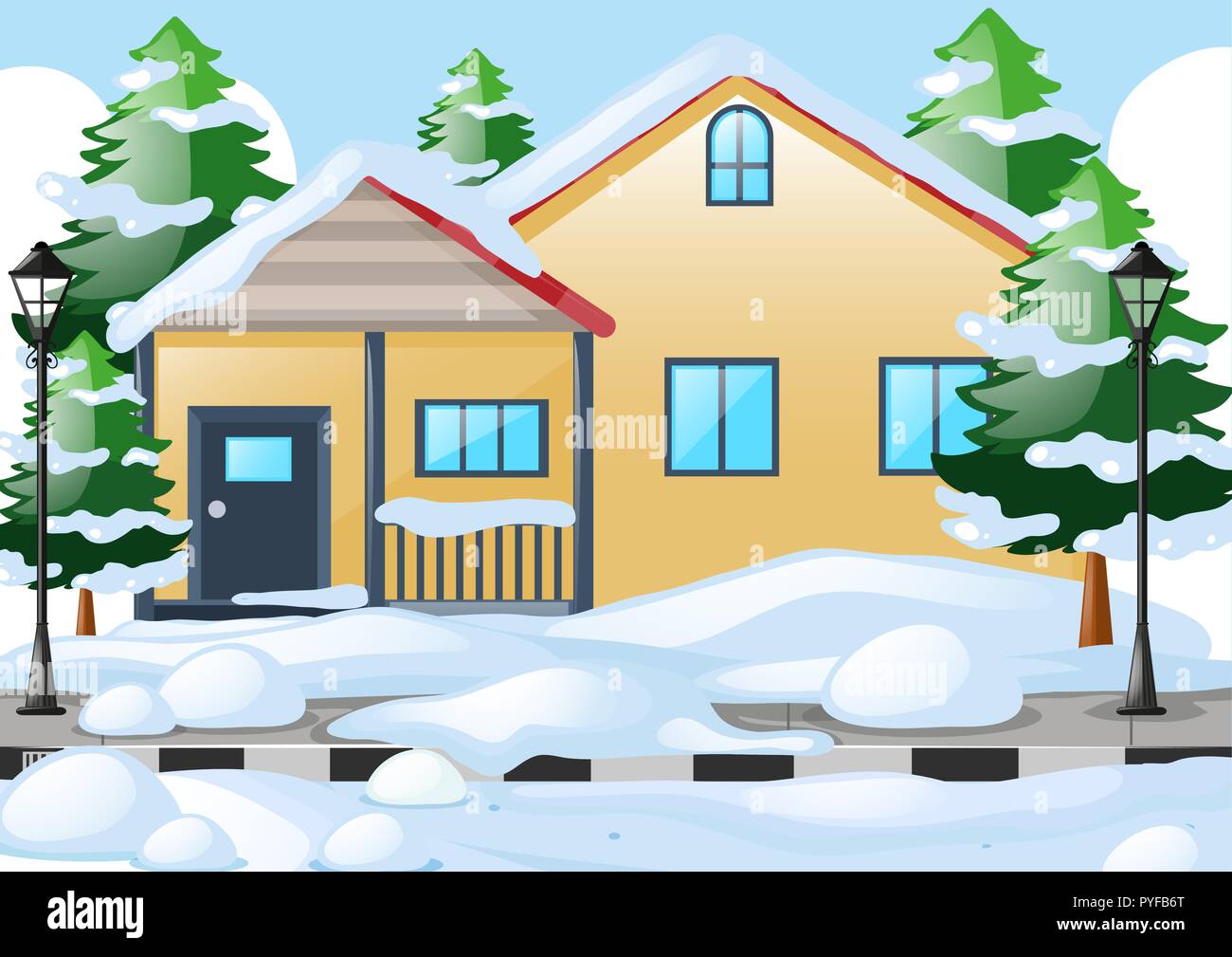 Covered road Stock Vector Images - Alamy