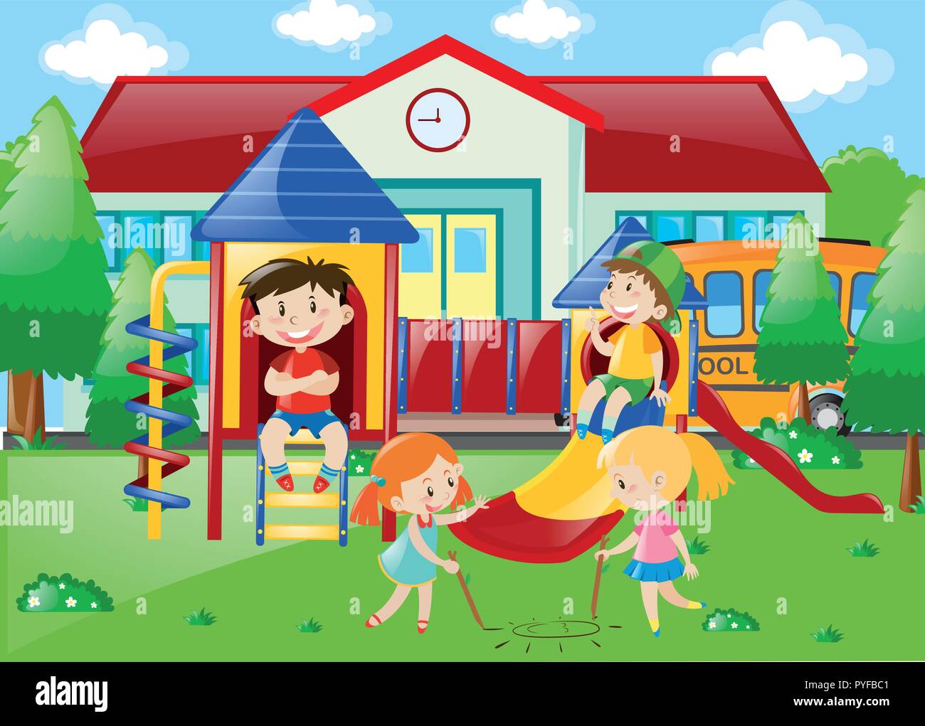 School Recess Clipart