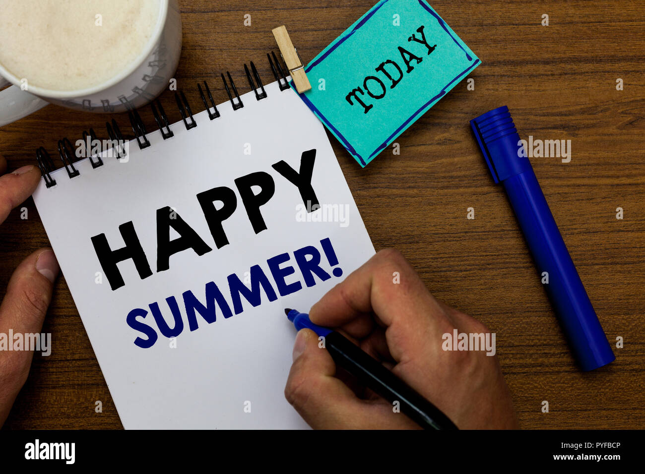 Writing note showing Happy Summer. Business photo showcasing Beaches ...