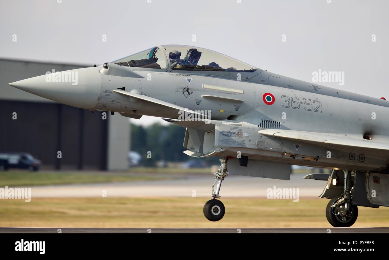 Italian Air Force F-2000A Eurofighter Typhoon at the 2018 Royal ...