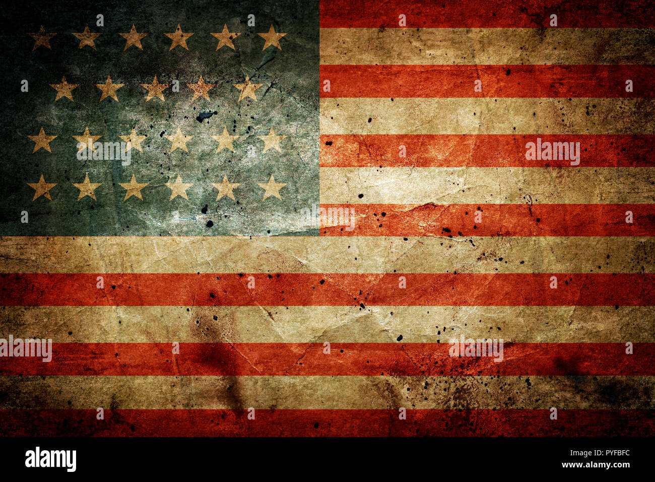Grunge dirty flag of United States of America Stock Photo - Alamy