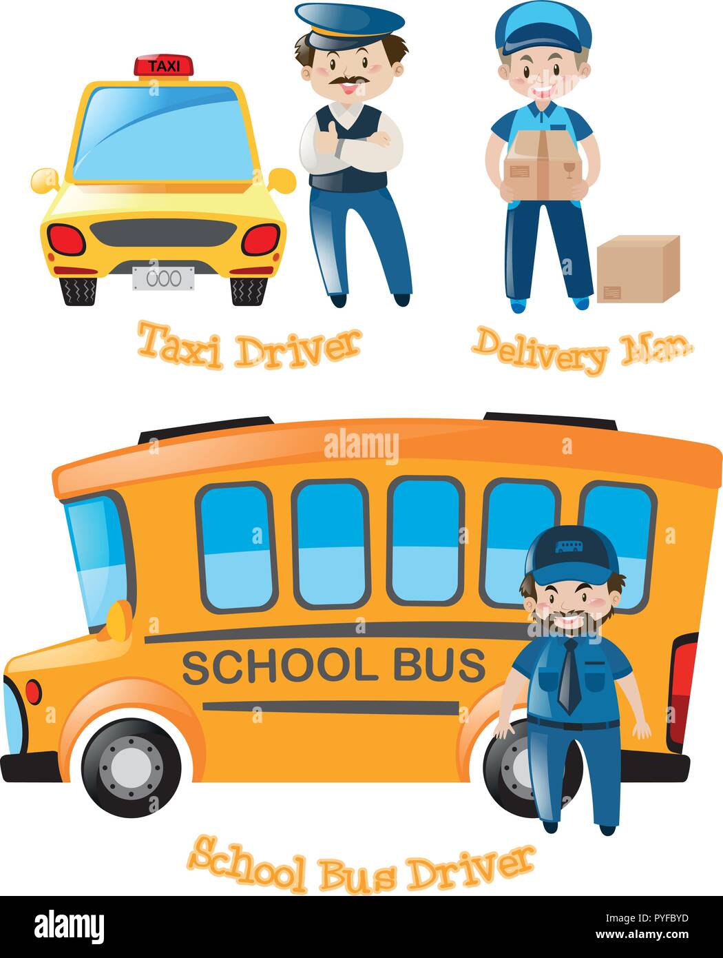 Set different types delivery Stock Vector Images - Alamy