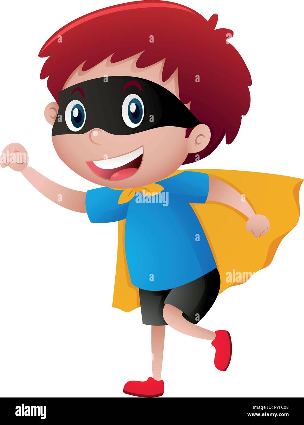Boy wearing mask Stock Vector Images - Alamy