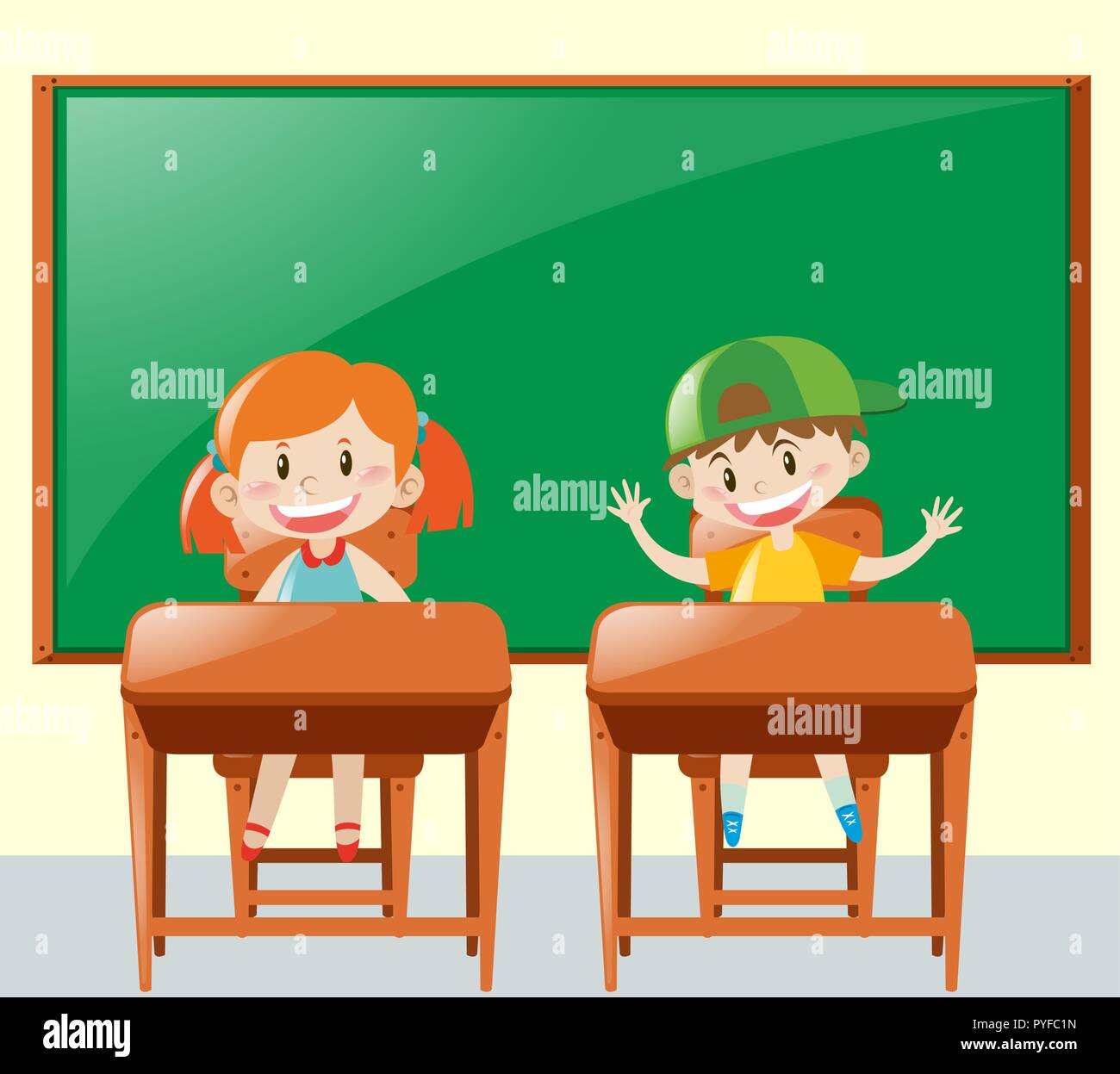 Two Students Clipart