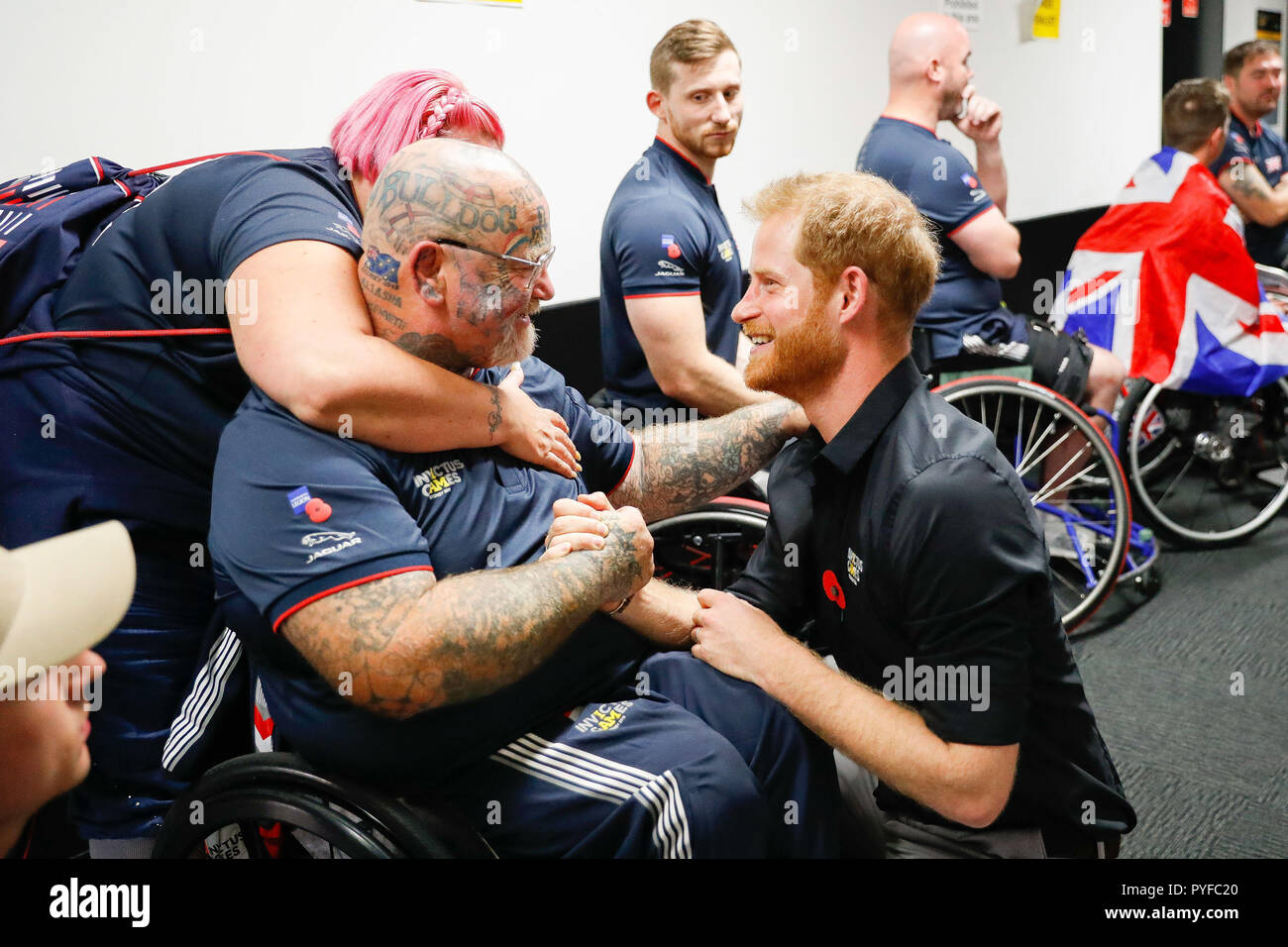 The Duke of Sussex congratulating Paul Guest of the United Kingdom ...