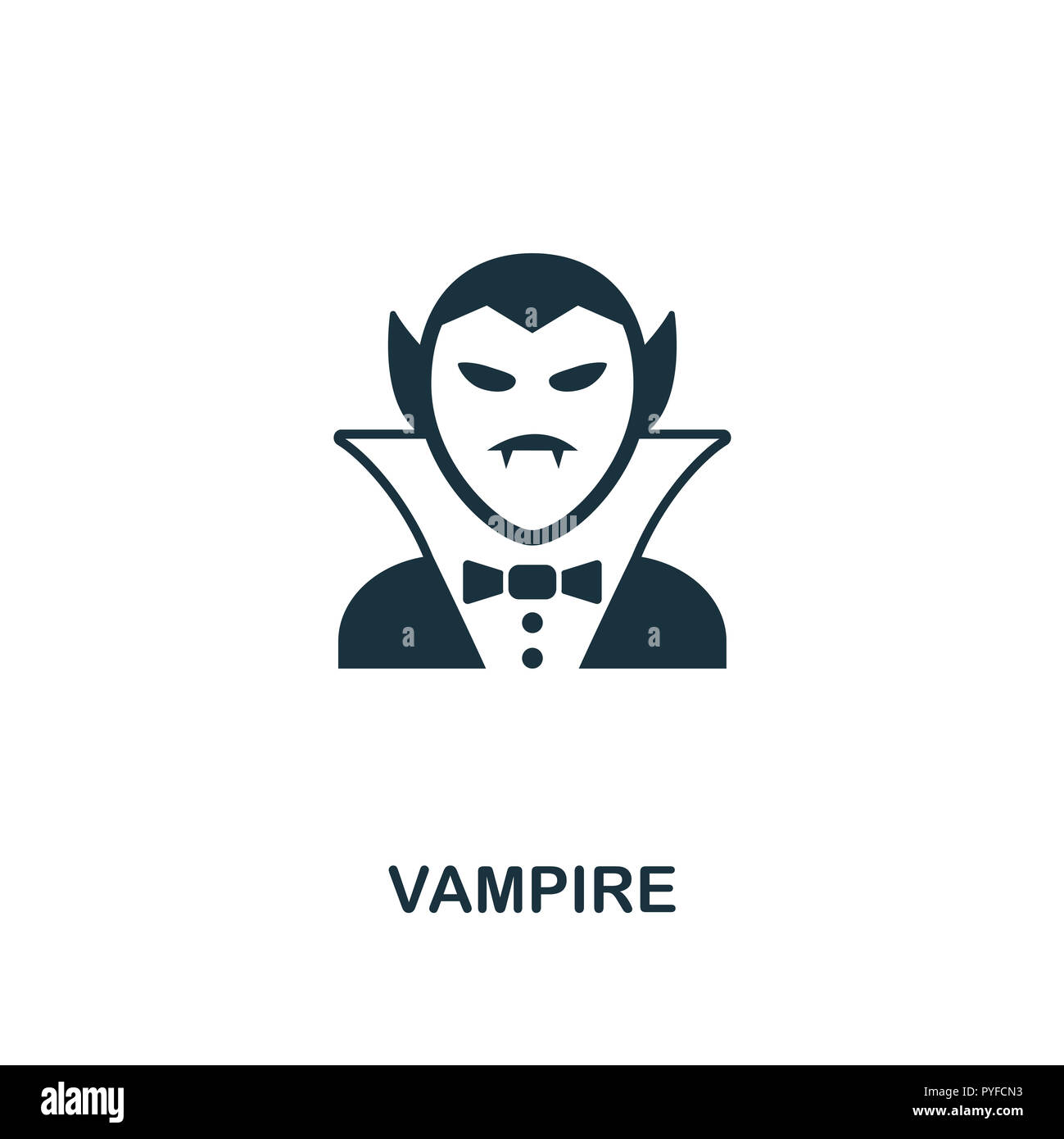 Vampire icon. Premium style design from halloween collection. UX and UI ...