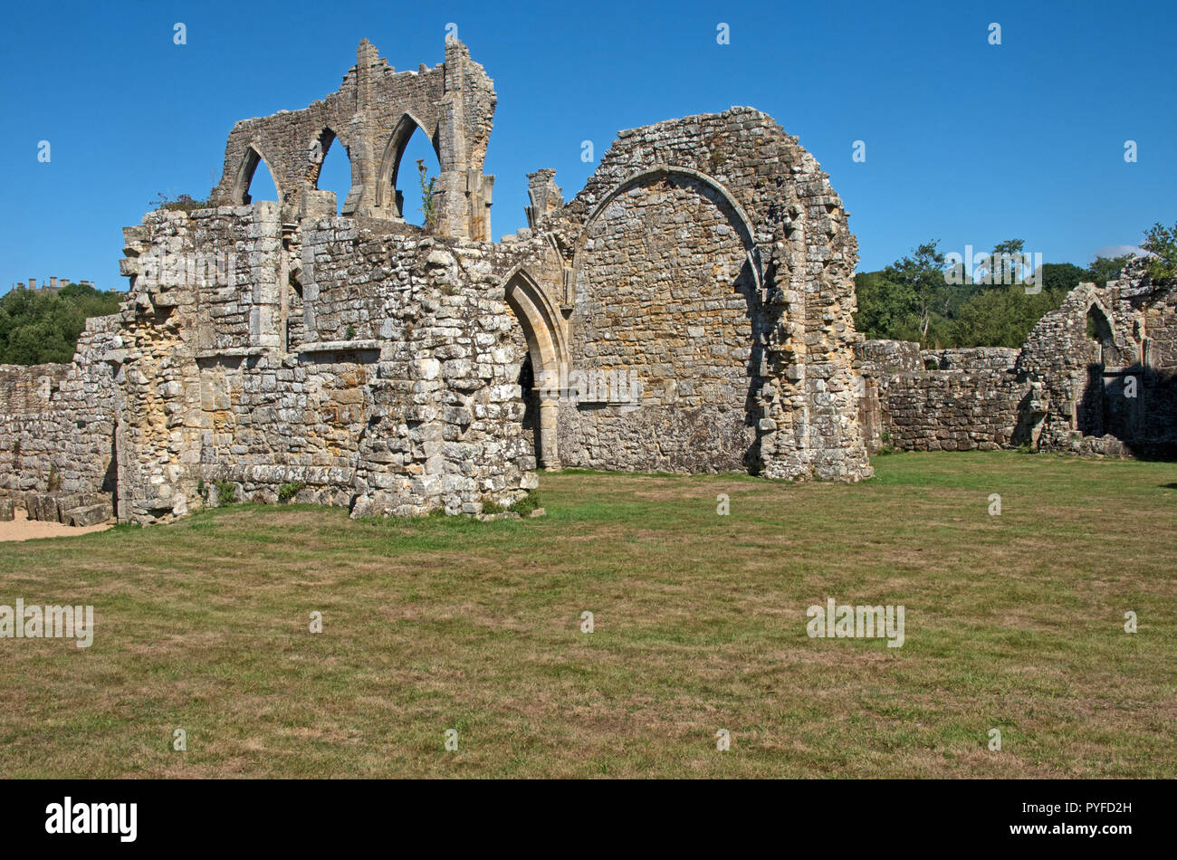 Bayham Abbey Ruin Kent UK Stock Photo - Alamy