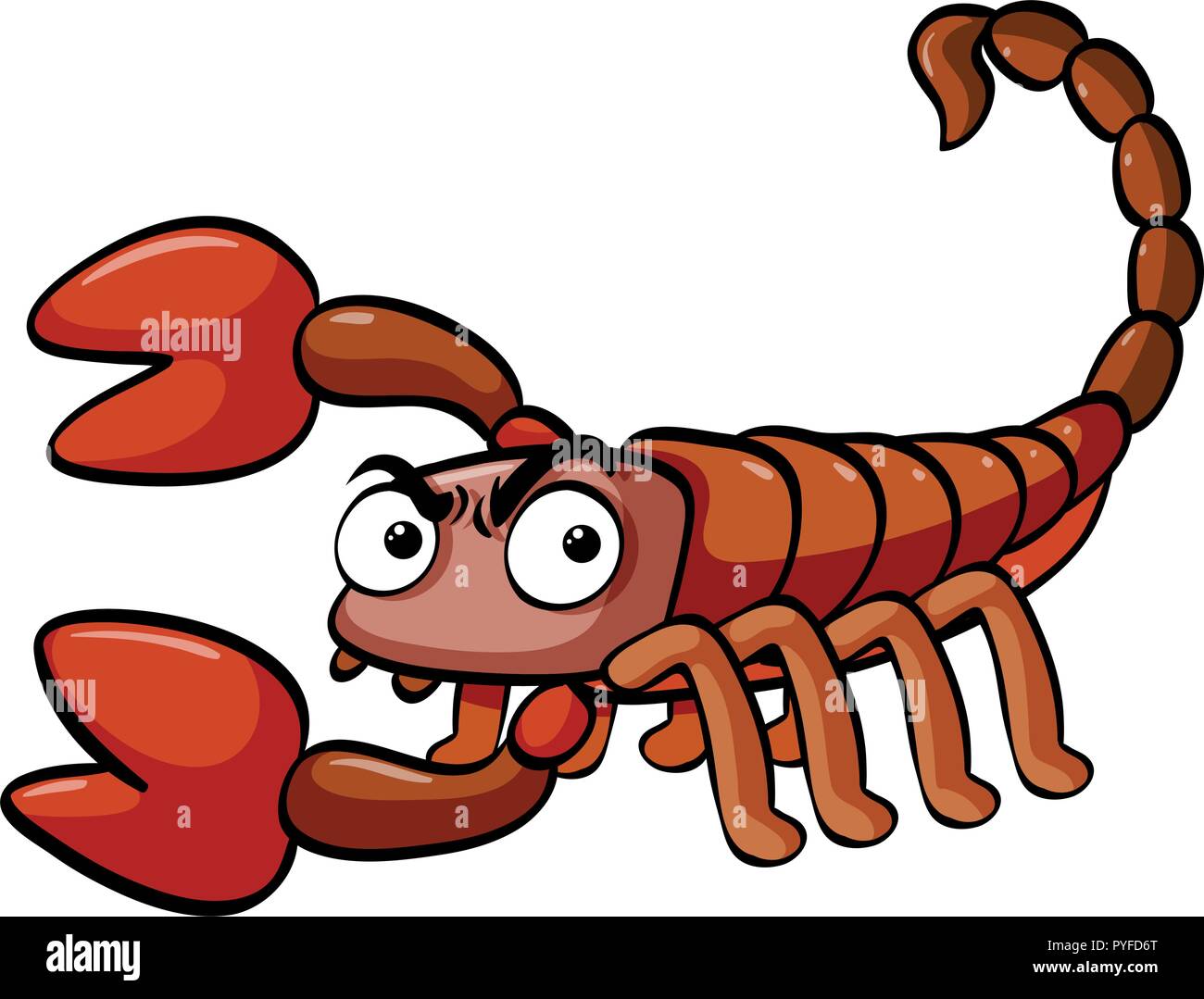 Scorpion face Stock Vector Images - Alamy