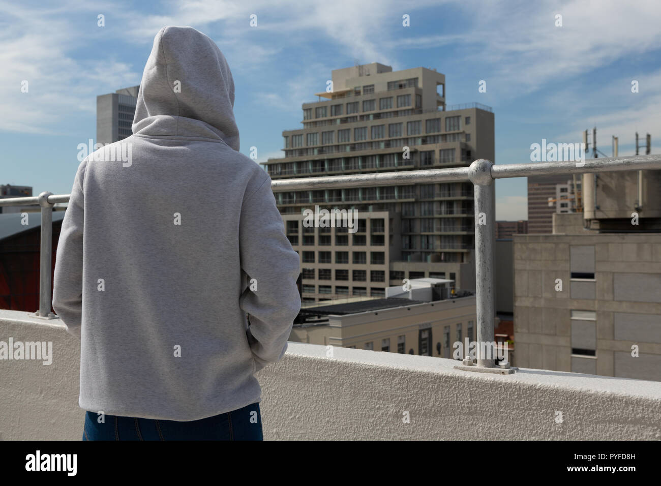 Model posing in terrace Stock Photo - Alamy