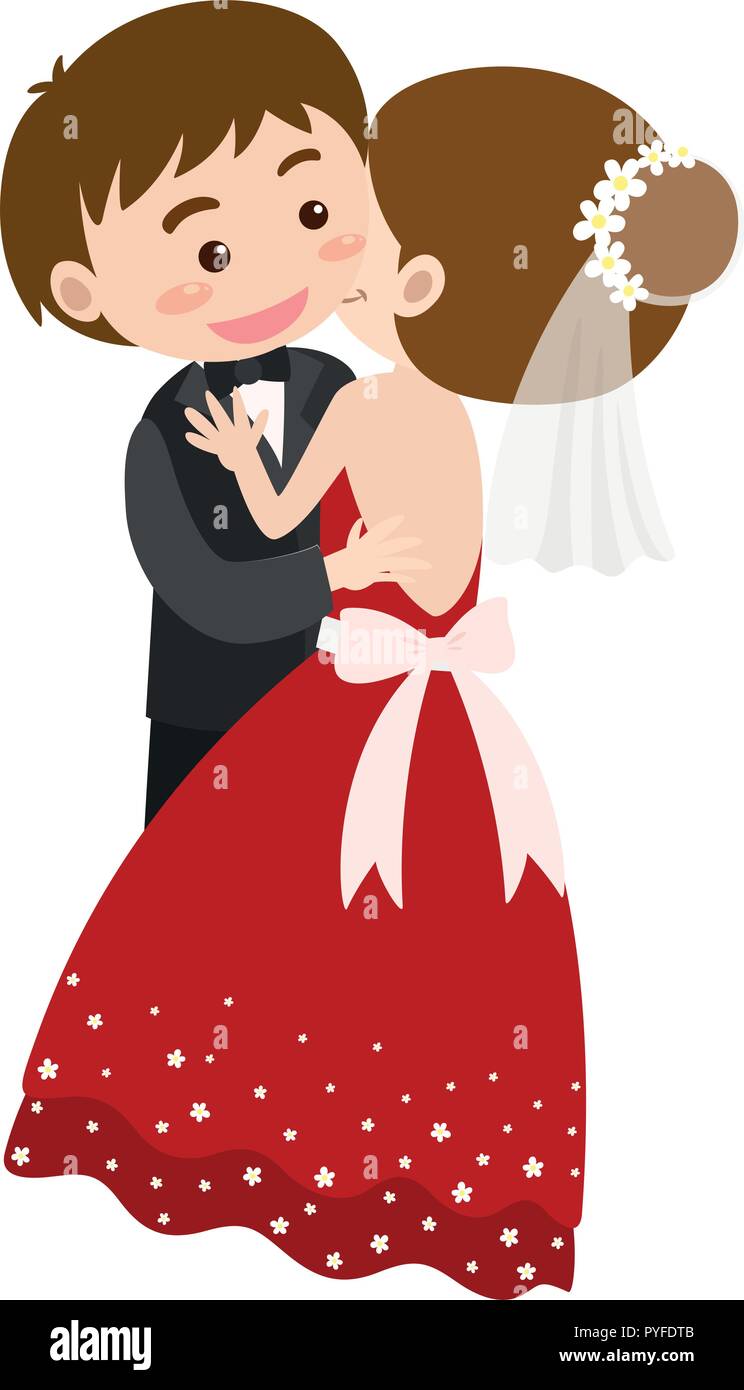 Bride groom ceremony dance Stock Vector Images - Alamy