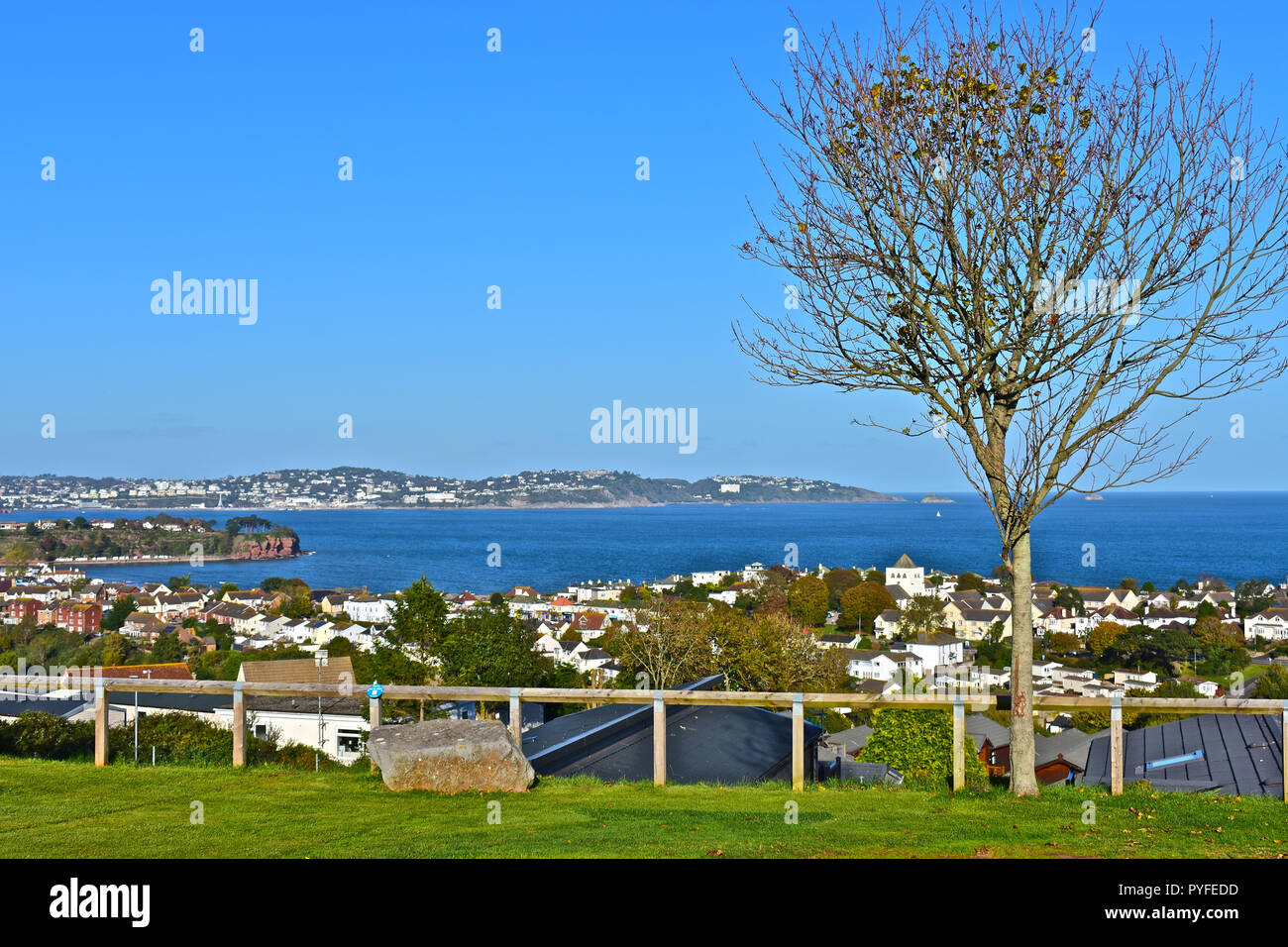 Spectacular views across Torbay towards Torquay are a major feature of ...