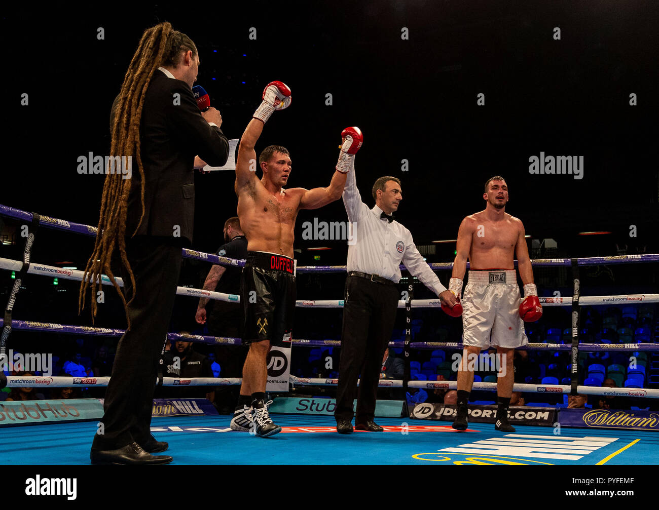 Charlie Duffield celebrates beating Josip Perkovic in the Light ...