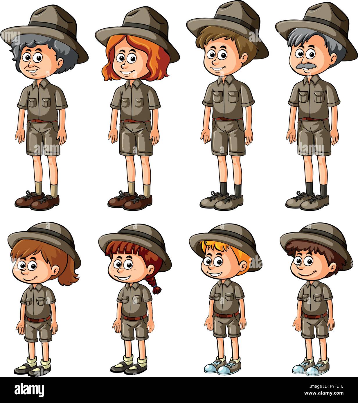 Female Ranger Stock Vector Images - Alamy