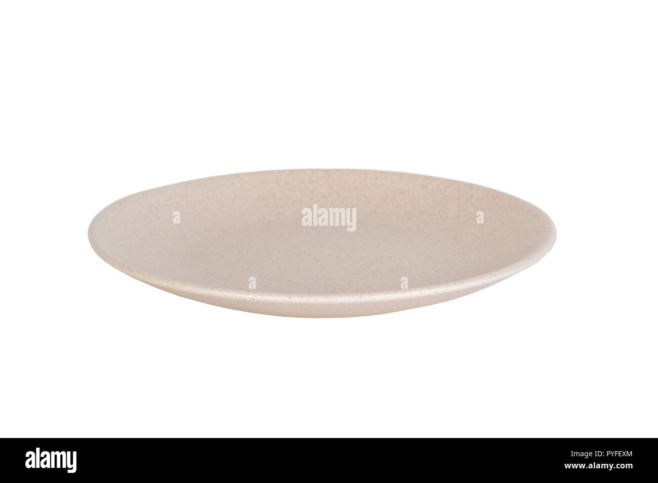 Empty gray dish isolated on white background, front view Stock Photo ...