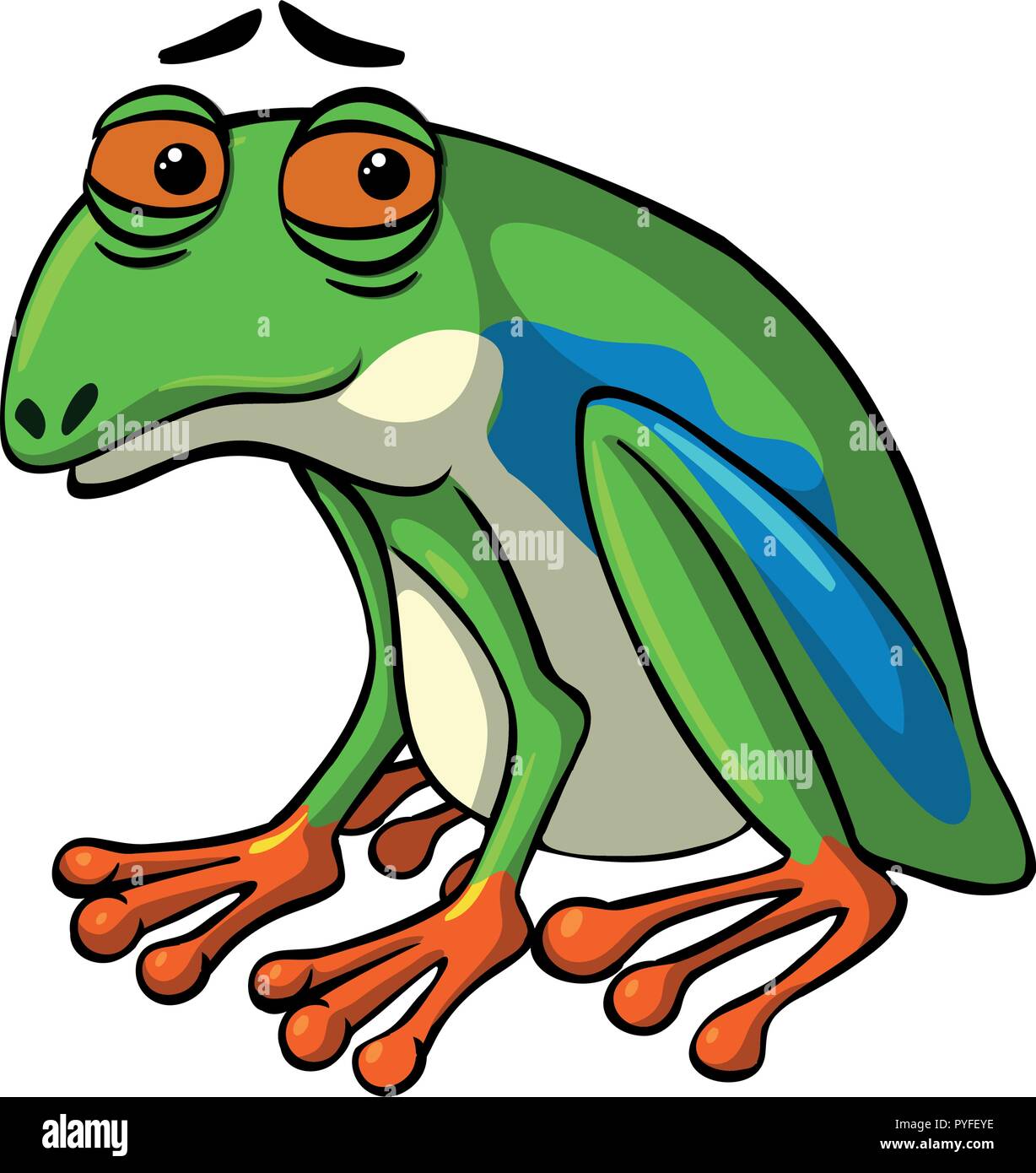 Tired frog Stock Vector Images - Alamy