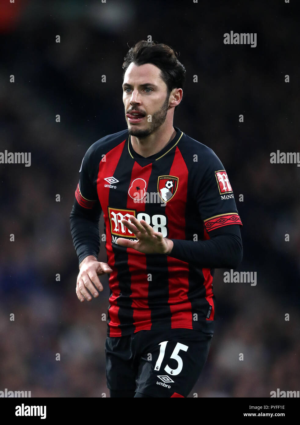 Bournemouth's Adam Smith during the Premier League match at Craven ...