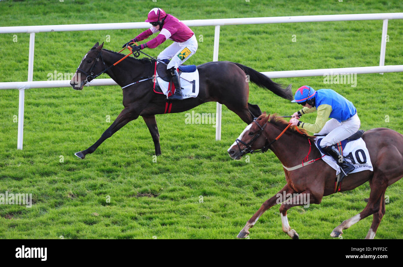 Abacadabras and Lisa O'Neill (far) beat Kerkenny Gold to win the Colm ...