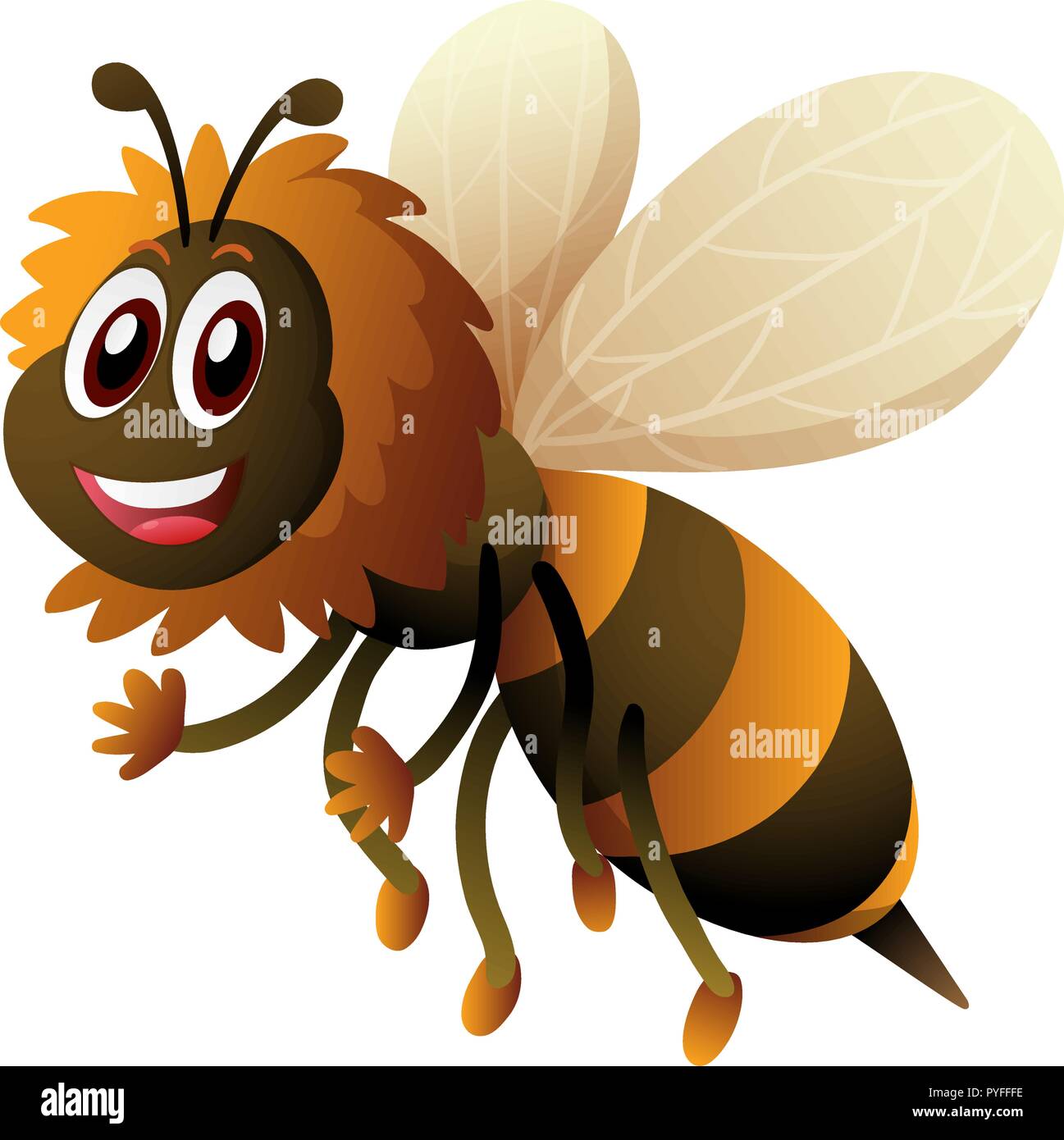 Bumble Bee Face Clip Art
