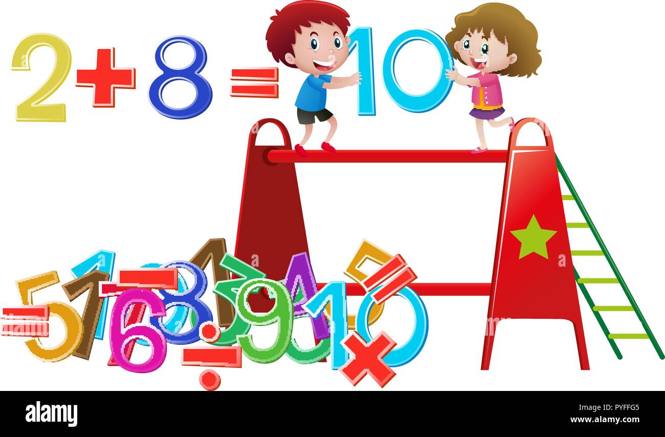 Illustration kid solving math problem hi-res stock photography and ... Illustration kid solving math problem hi-res stock photography and ...