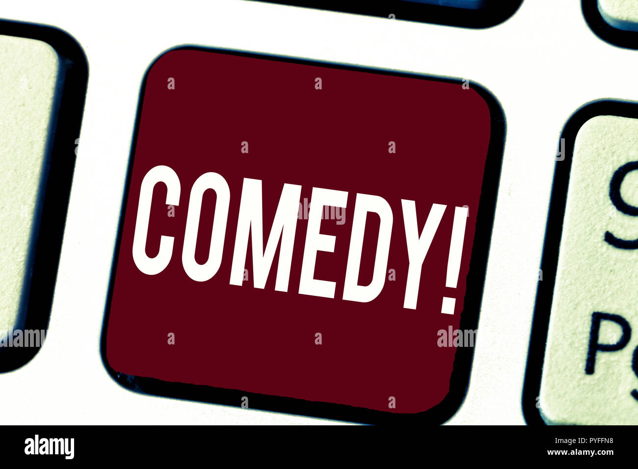 Text sign showing Comedy. Conceptual photo Professional entertainment ...
