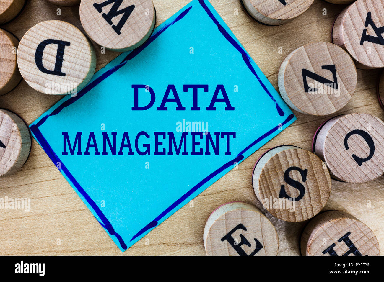 Word writing text Data Management. Business concept for The practice of organizing and ...