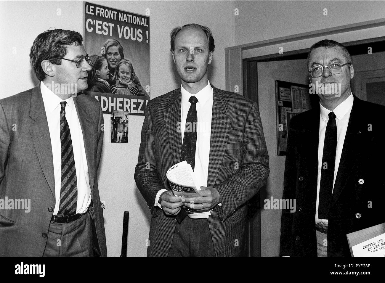 Archives 90ies: Karl Lang pays visit to Regional National Front (FN ...
