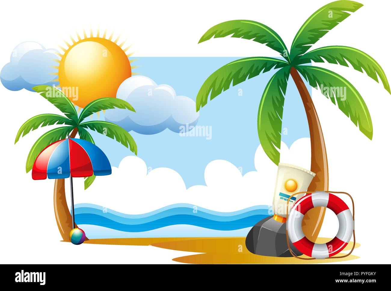 Summer Scene Clip Art