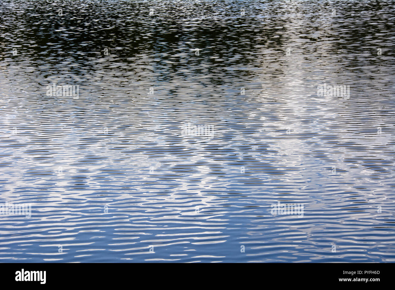 Small waves. Wrinkled by the wind surface water Stock Photo - Alamy