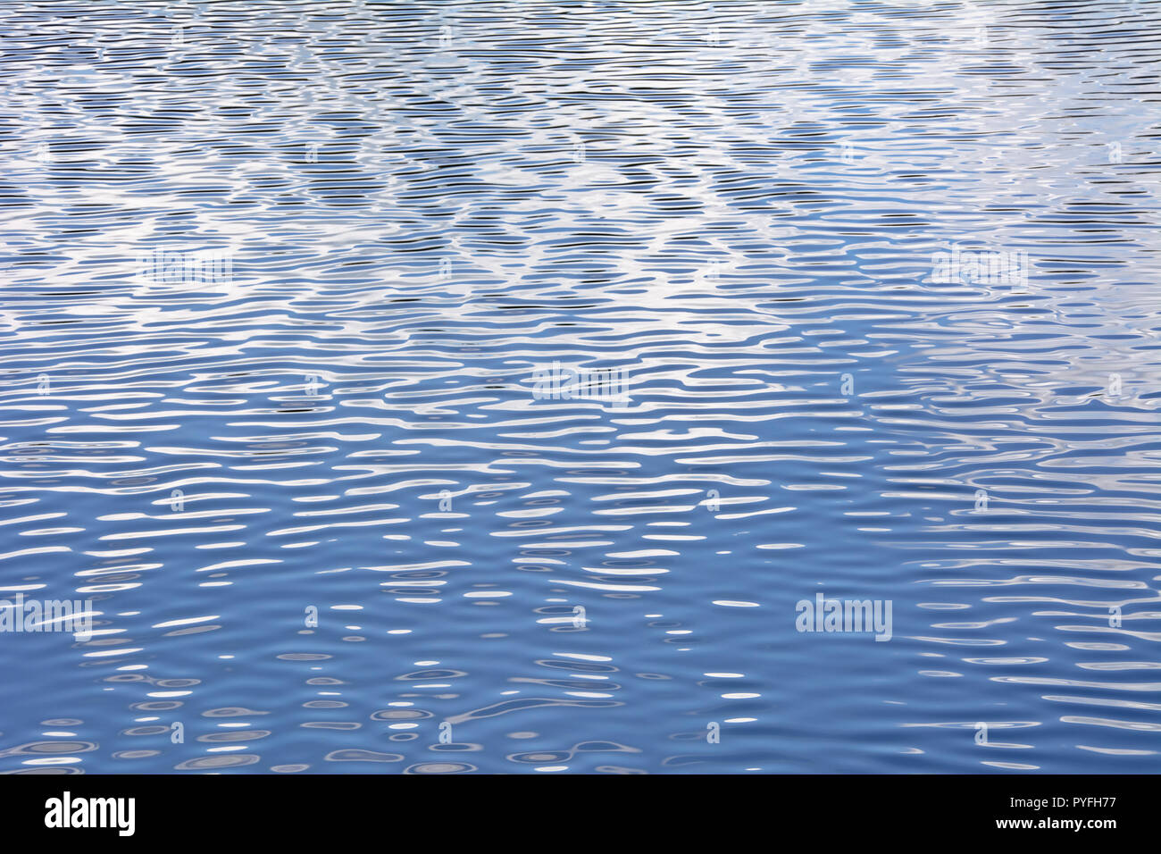 Small waves. Wrinkled by the wind surface water Stock Photo - Alamy