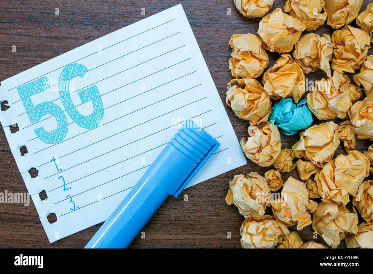 Handwriting text writing 5G. Concept meaning Next generation of mobile ...