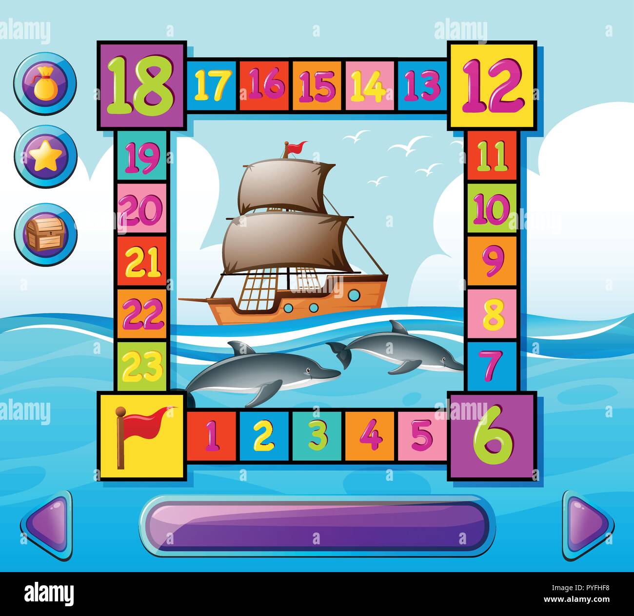 Dolphin ship Stock Vector Images - Alamy