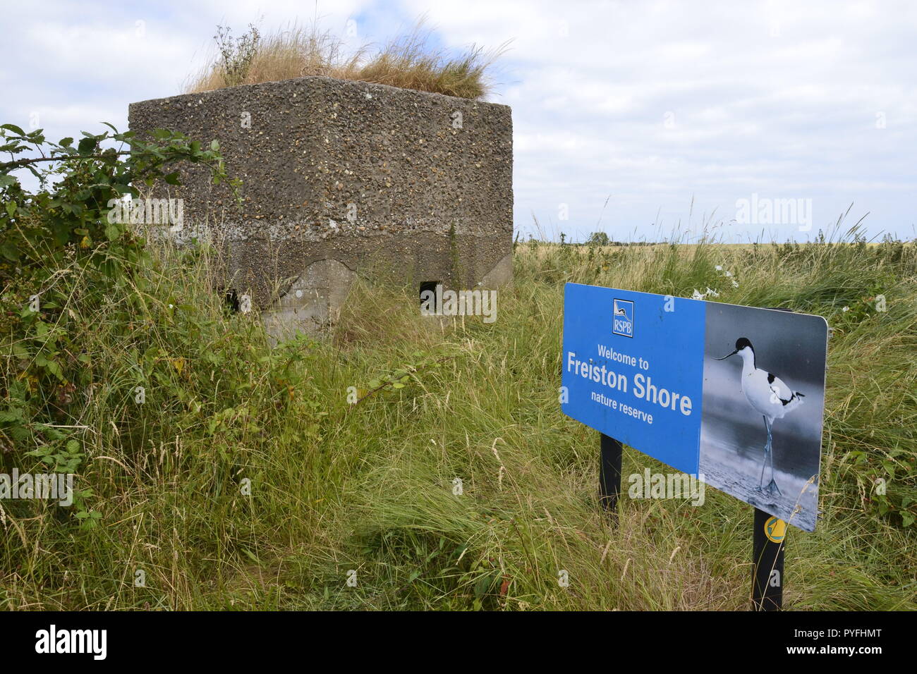 RSPB Freiston Shore WWII Pill Box. A short walk along the shore from ...