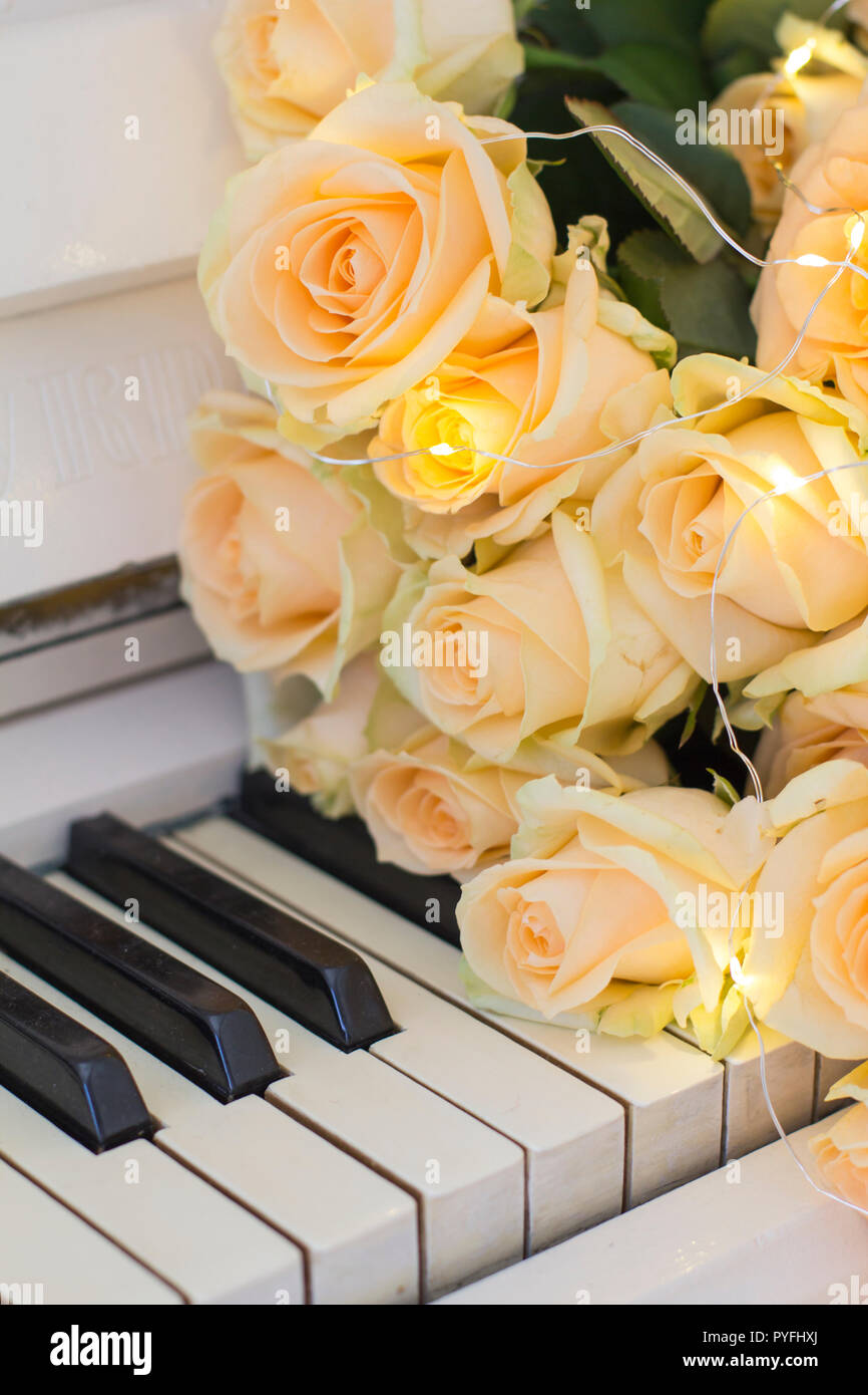 White grand piano isolated on hi-res stock photography and images - Alamy