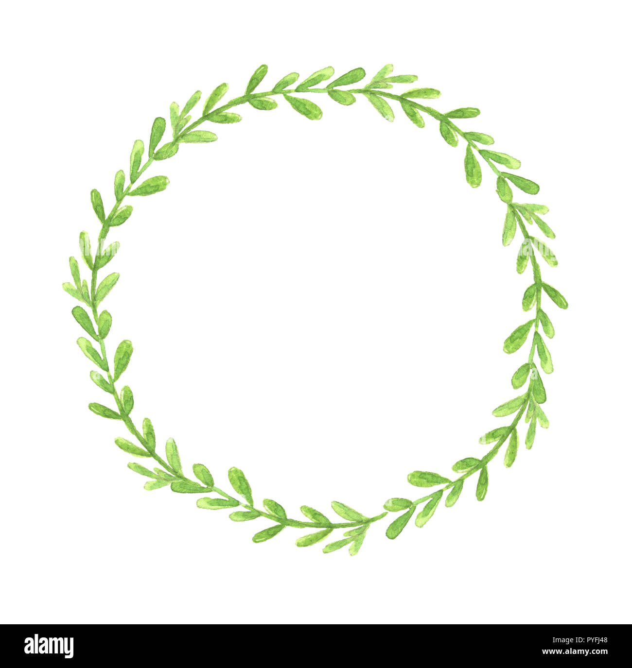 Simple wreath frame space Cut Out Stock Images & Pictures - Alamy