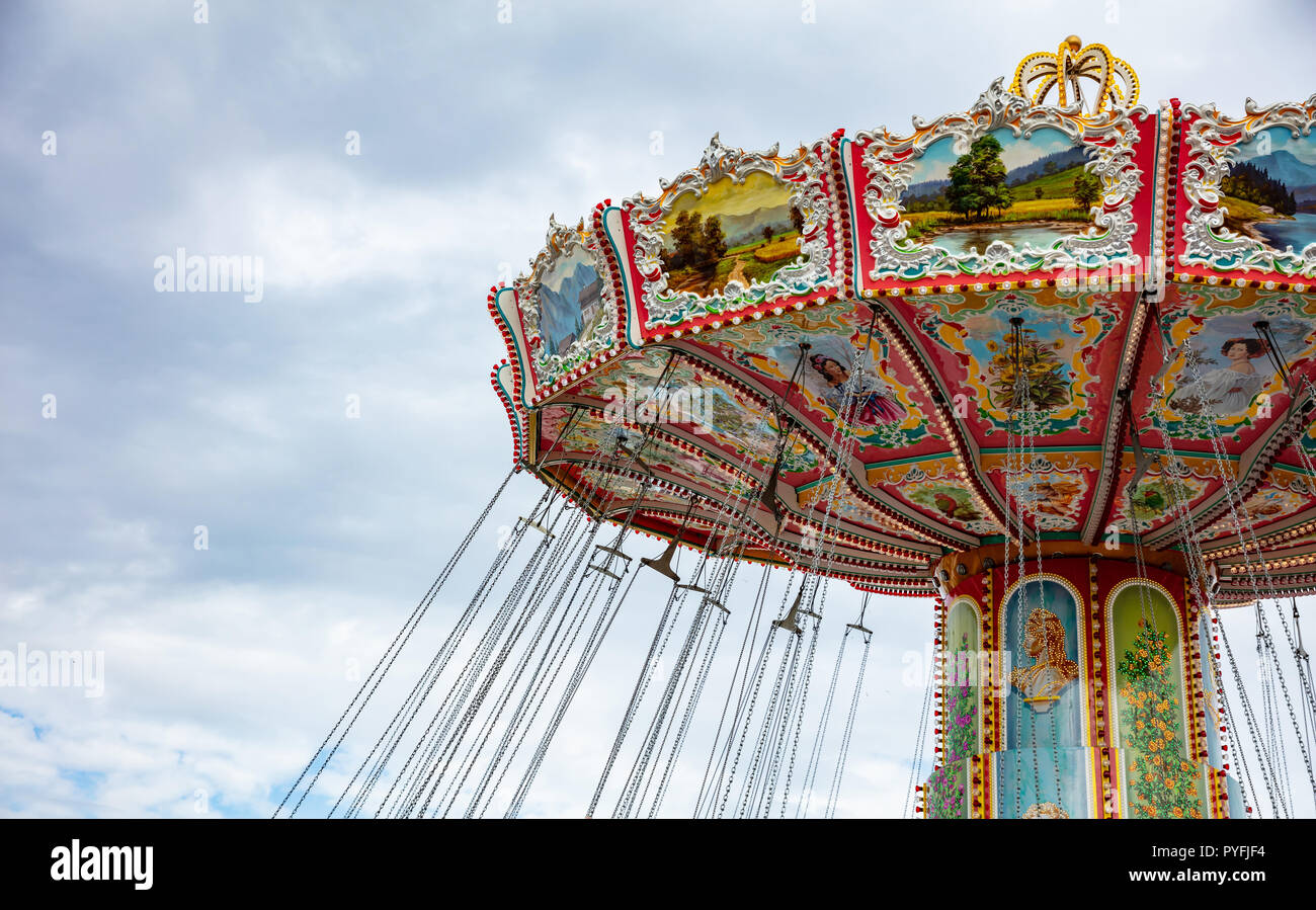 Swing carousel at the oktoberfest hi-res stock photography and images ...