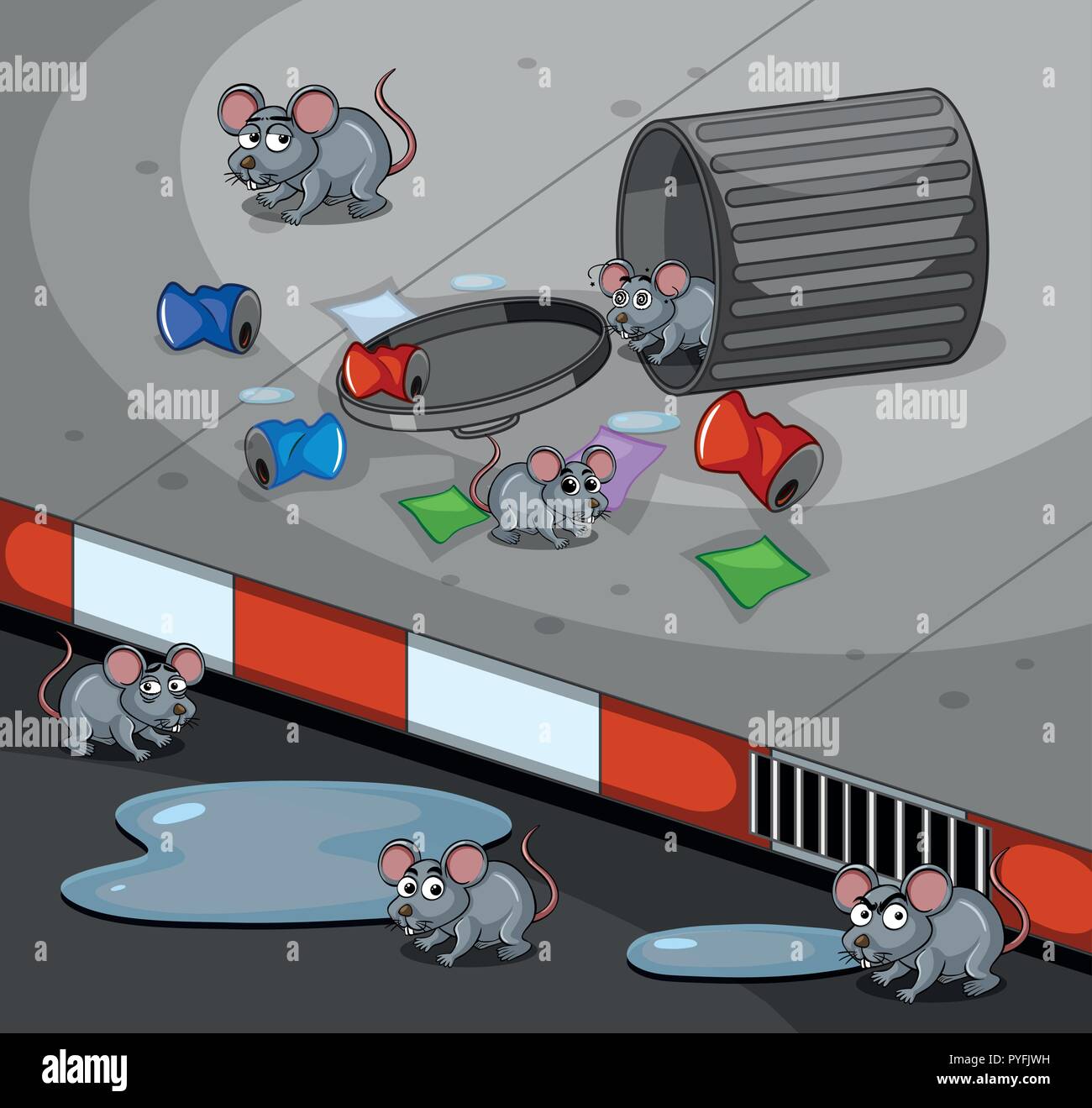 Garbage rats hi-res stock photography and images - Alamy