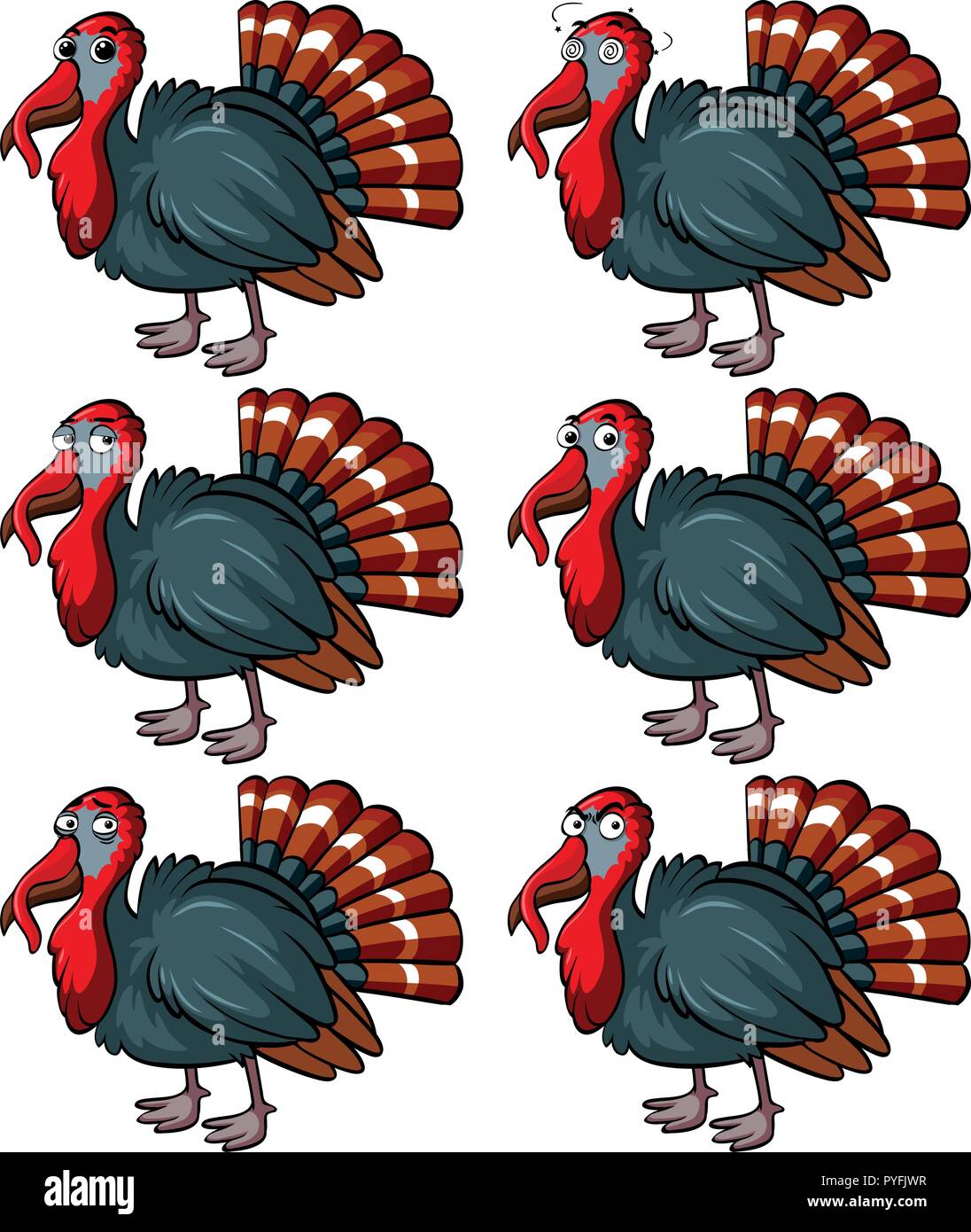 Wild turkey bird image Stock Vector Images - Alamy