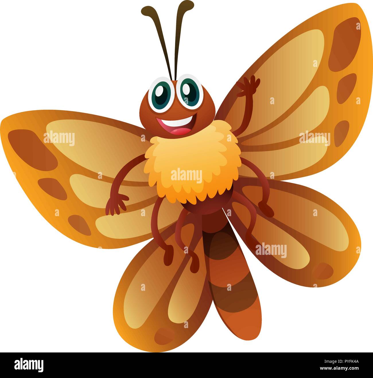 Brown Butterfly Clipart