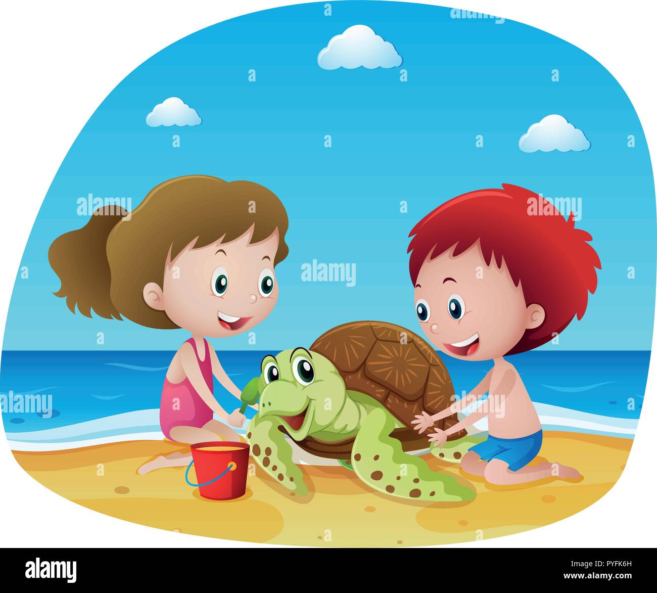 Turtle Boy Artist Clipart