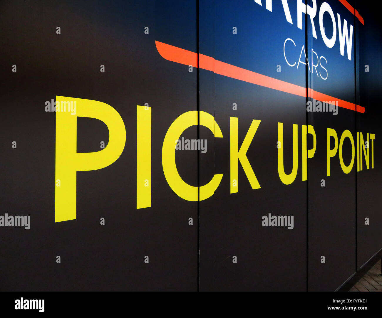 Pick up point at Leeds Bradford Airport Yeadon West Yorkshire England ...