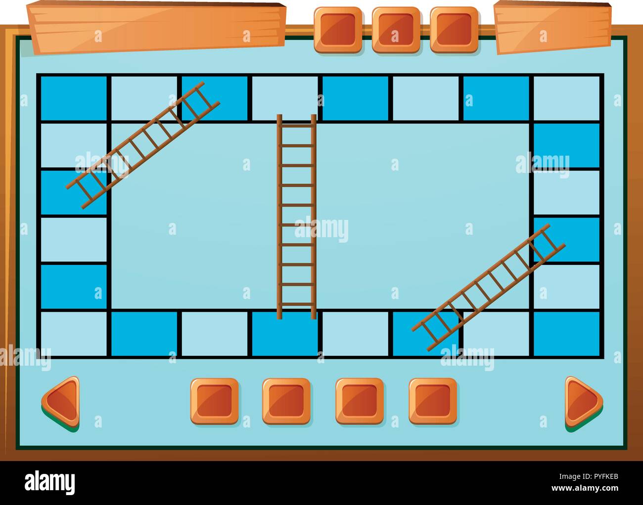 Boardgame template in blue color illustration Stock Vector Image & Art ...